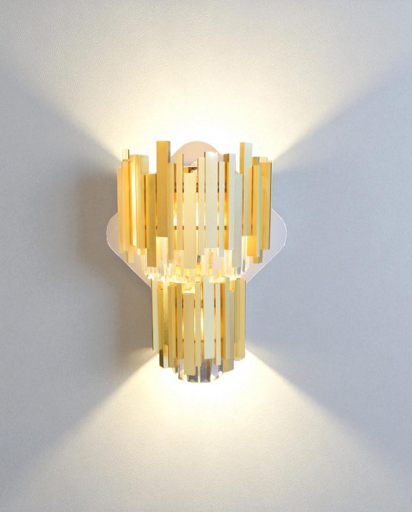 Modern Gold Wall Light Fixture - Lighterior Lighting Studio